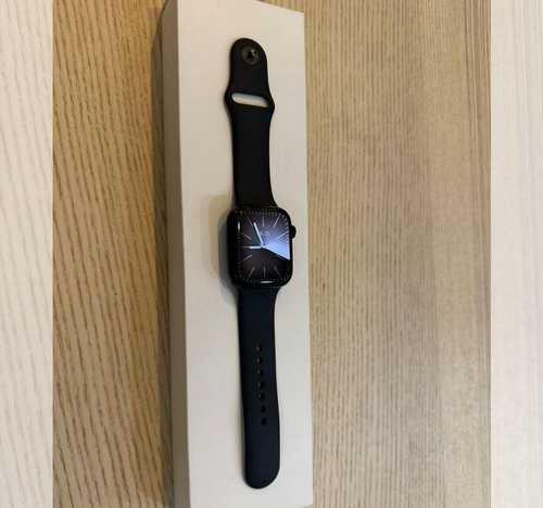 Часы apple watch 7 45 mm черные