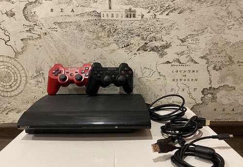 Sony PlayStation 3 Super slim 500GB 2 геймпада