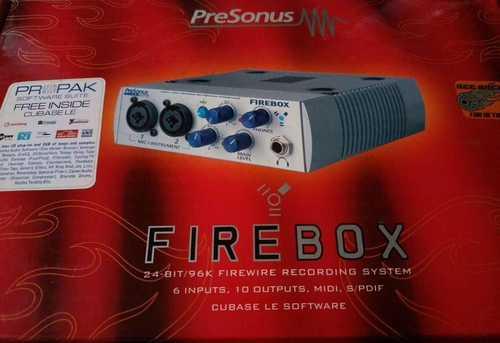 Звуковая карта PreSonus Firebox и лиценз cubase LE