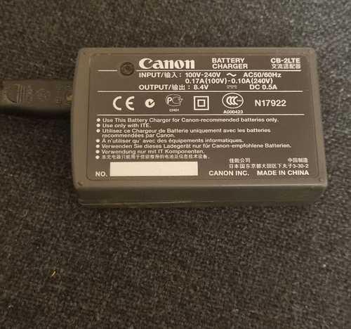 Зарядка для АКБ Canon CB-2LTE