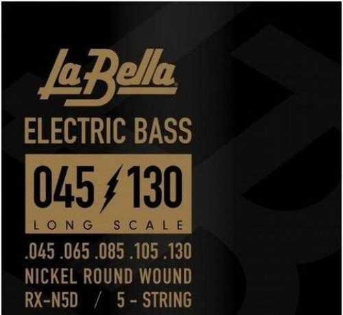 Струны для пятиструнной бас-гитары La Bella RX-N5D