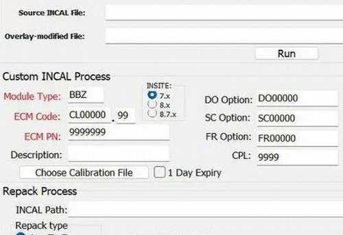 Cummins incal Tool V7