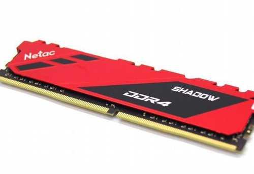 Оперативная память DDR4 8GB Netac Shadow Red