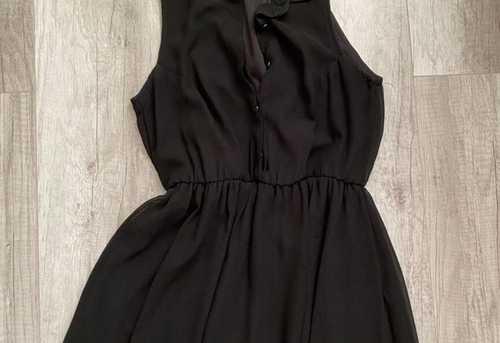 Платье вечернее женское Черное миди 42 размер