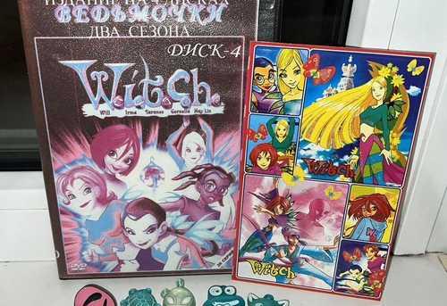 Лот Чародейки Witch кулоны и DVD диск цена за все