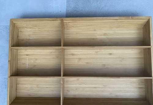 Лоток для столовых приборов IKEA из бамбука