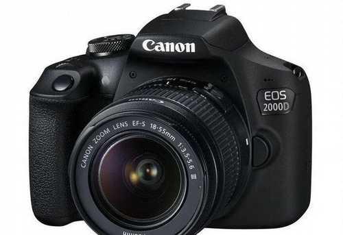 Зеркальный фотоаппарат Canon 2000d kit