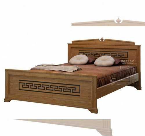 Двуспальная деревянная кровать от производителя