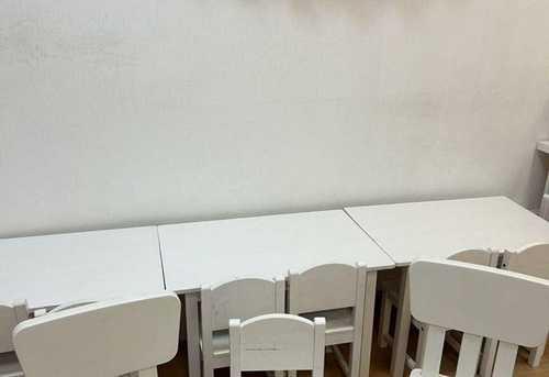 IKEA Икеа детский стул и стол белый