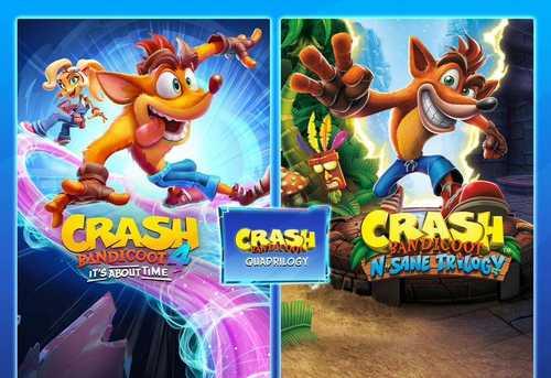 Crash Bandicoot Quadrilogy Bundle (4в1) PS4 / PS5