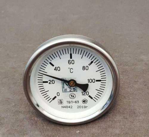 Термометр биметаллический 0-120 тбп-63