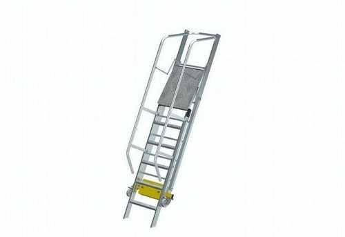 Компактная лестница с платформой megal лспк-1.65 т
