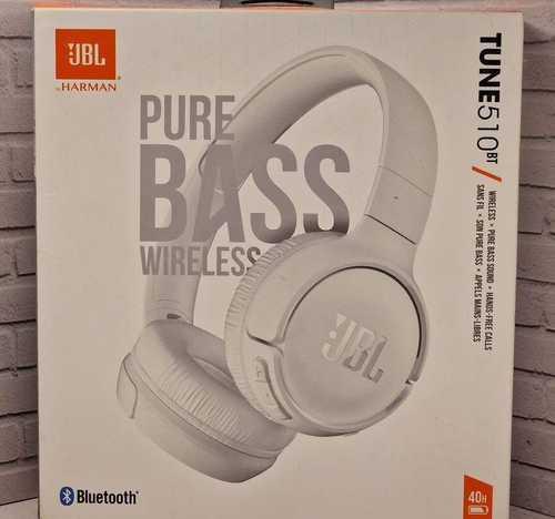 Беспроводные наушники JBL tune 510BT, белый