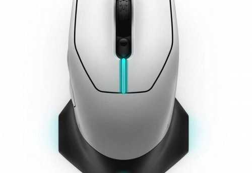 Мышь Dell Mouse AW610M Alienware, белая/черная