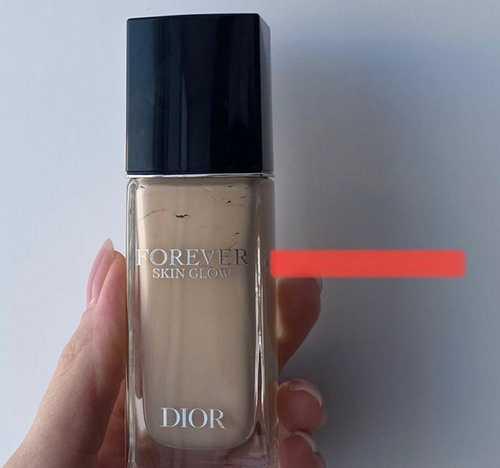 Тональный крем dior forever skin glow 0n