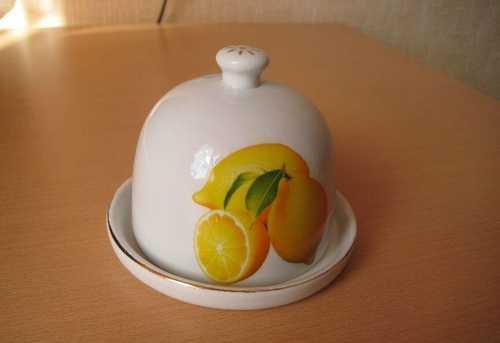 Лимонница фарфоровая с позолотой