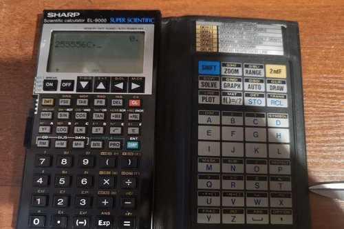 Научный калькулятор Sharp EL-9000 1987г Раритет