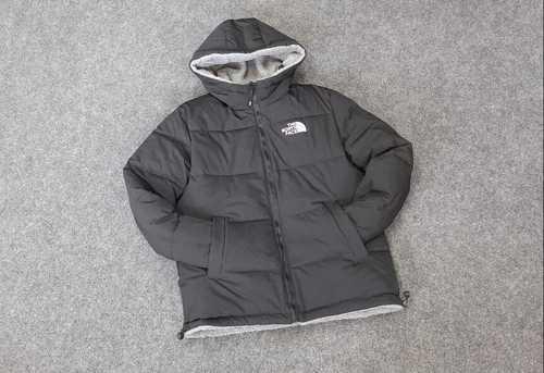 Зимняя куртка North Face двусторонняя 9008 серый