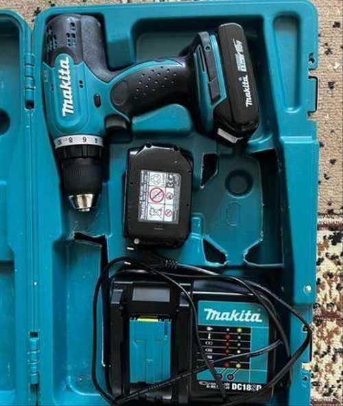 Аккумуляторная дрель - шуруповерт makita 18v