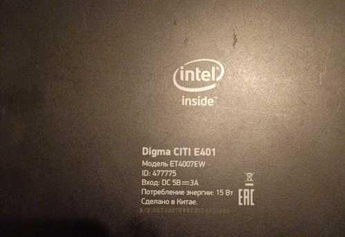 Ноутбук Digma citi e401