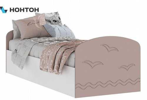 Кровать Юниор-2 белый / шарли pink
