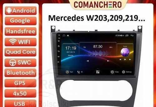 Магнитола Mercedes C, CLC, CLK, G Android