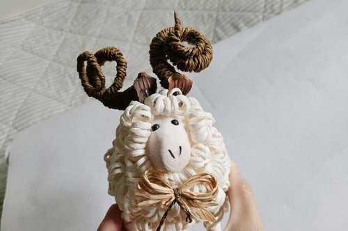 Интерьерная игрушка статуэтка декор, овечка