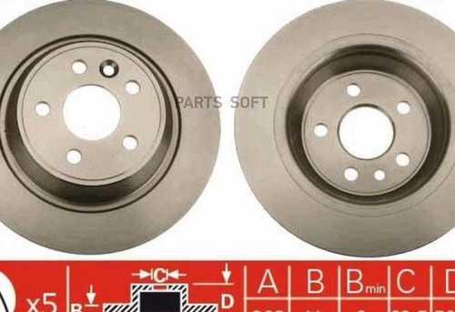 ZF russia DF4766ZFR Диск тормозной