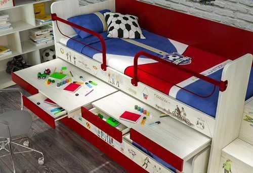 Мебель в детскую комнату с двухъярусной кроватью