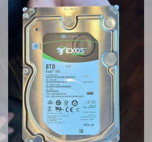 Жесткий диск seagate exos 8тб