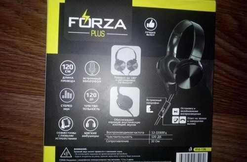 Проводные наушники Forza plus с микрофоном
