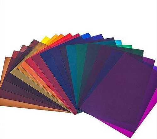Набор из 18 цветных гелевых фильтров для вспышек