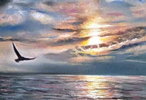 Картина с морем "Волшебный рассвет"