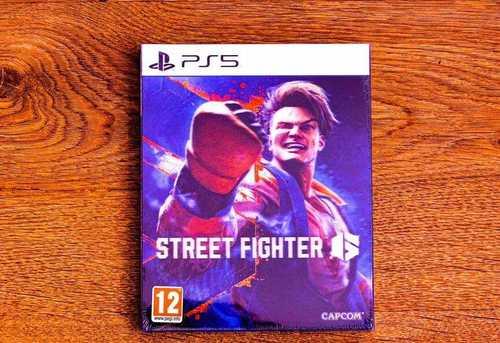 Street Fighter 6 голографическая обложка PS5
