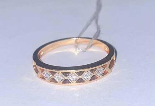 Золотое кольцо с бриллиантами 585 пробы 16,5 р-р