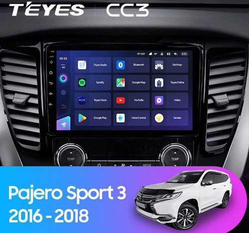 Магнитола Pajero Sport 3 Teyes CC3 4/32