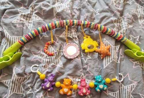 Дуга Жирафики + детская подвеска с игрушками