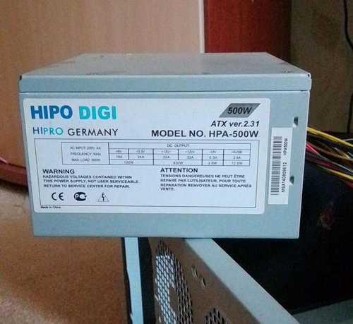 Блок питания hipo digi hpa-500W