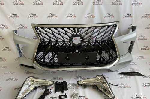 Lexus LX570 2008-2015 Бампер стиль 2016+ TRD W4VV6