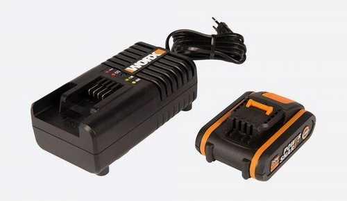 Комплект worx WA3601: аккумулятор 2Ач + зарядка