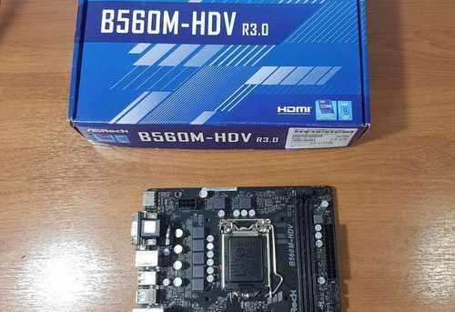 Материнская плата Asrock b560m-hdv r3.0