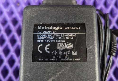Блок питания T48-5.2-650R-3, metrologic, 5.2V, 650