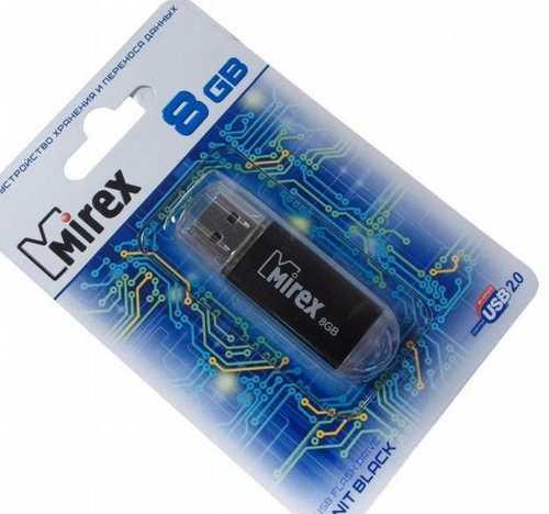 Флешка 8 гб USB Mirex Unit Black