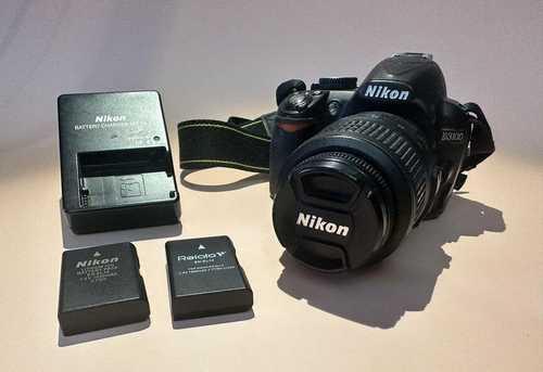 Зеркальный фотоаппарат nikon d3100, 2 объектива