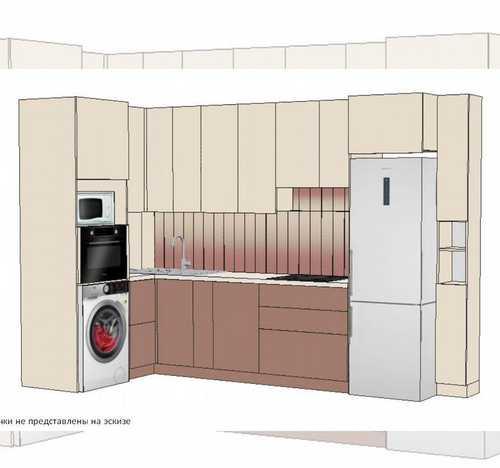 Проект корпусной мебели по визуализации