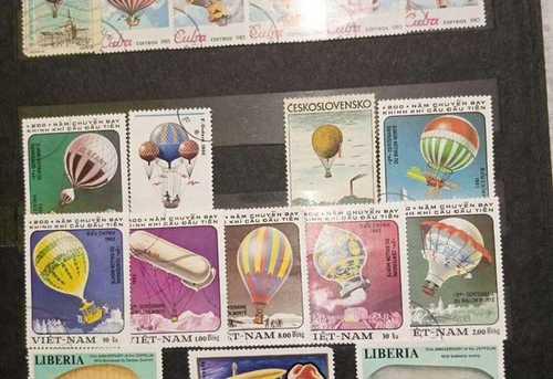 Почтовые марки разных стран "Воздушный транспорт"