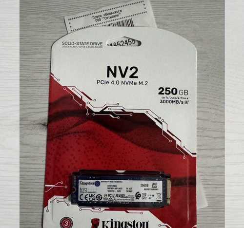 SSD накопитель Kingston NV2 SNV2S/250G M.2 2280