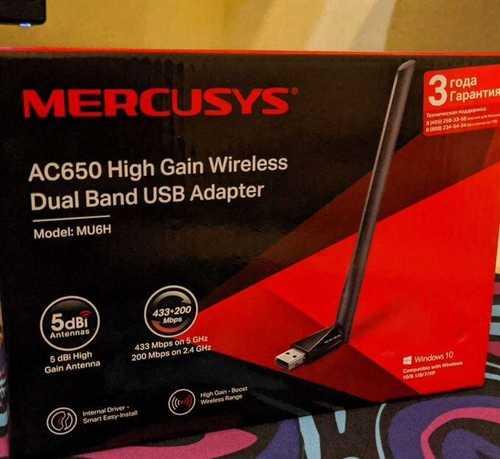 Wi-Fi адаптер Mercusys MU6H (AC650)