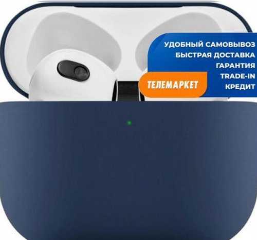 Силиконовый чехол для Apple AirPods 4 Dark Blue