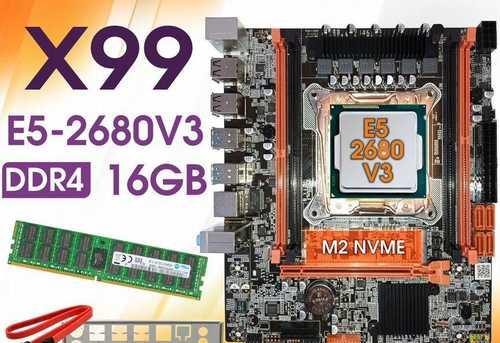 Игровой комплект x99 + 2680v3 + 16гб DDR4